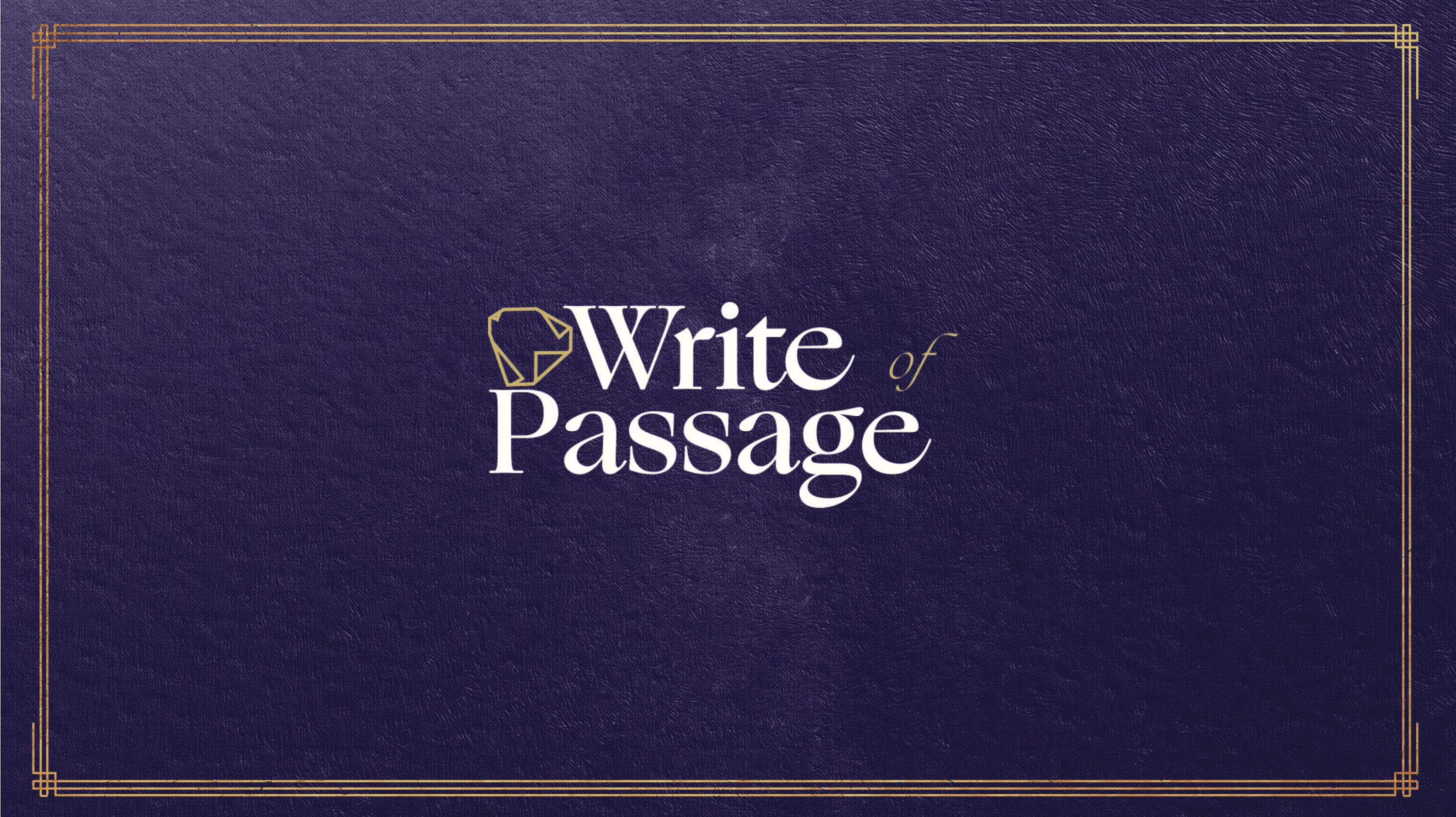 Final Cohort Letter – Write of Passage